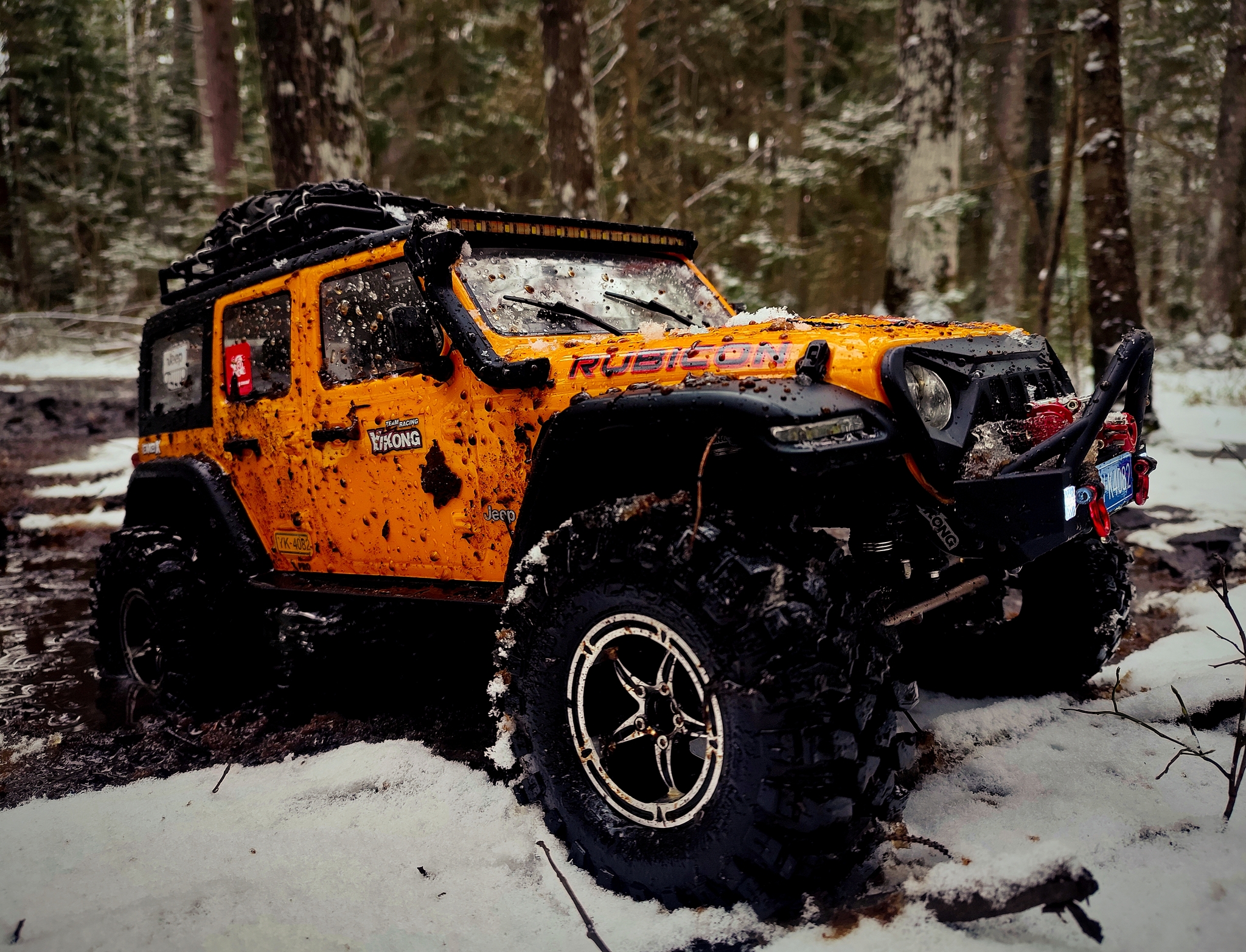 RC Snowing Spring 4x4 Jeep Yikong April Off-roading Rubicon | Пикабу