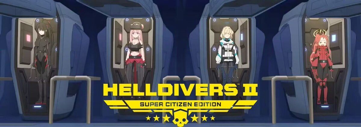 Helldivers 2: Blue Archive edition | Пикабу