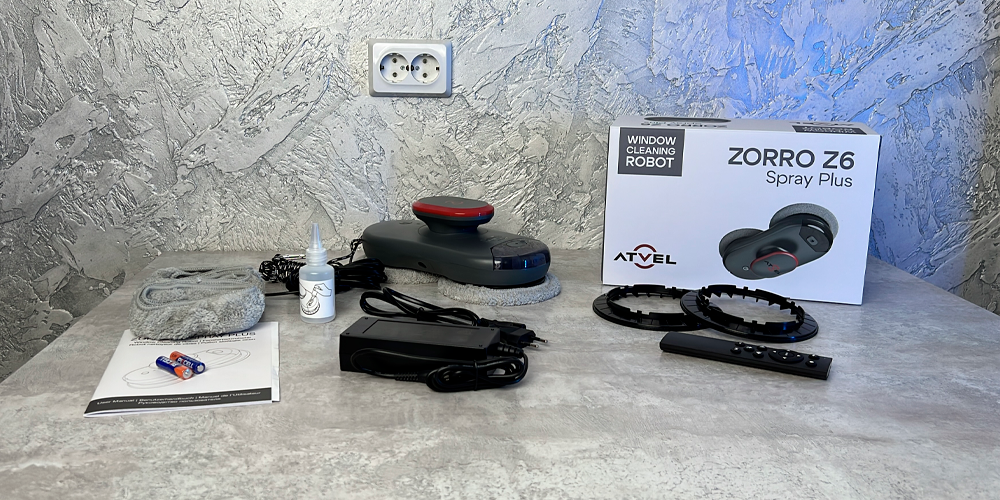 Обзор Atvel Zorro Z6 Spray Plus — робот для мытья окон с двойным ...