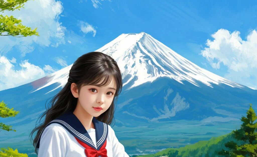 С видом на гору Фудзи | Пикабу