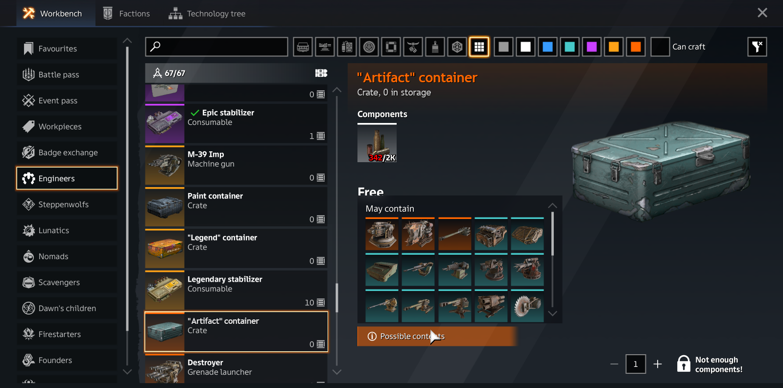 Crossout inside. Ожидаем новый контейнер с реликтами - 09.10.25 22:16 ...